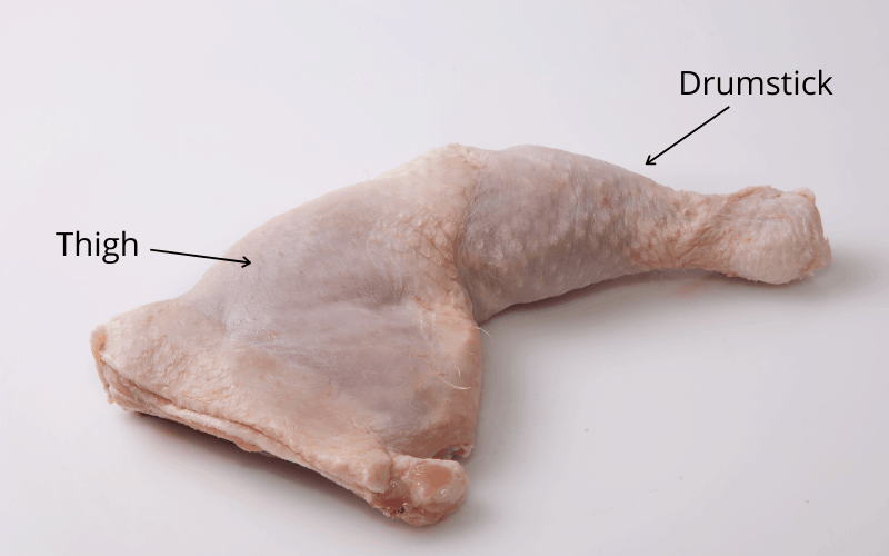 Fresh Organic (Halal) Chicken (Malaysia) Whole Leg (Maryland), 500g pa